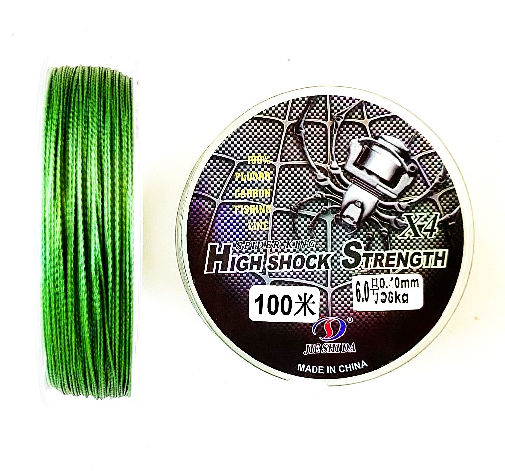 نخ ماهیگیری ابریشم برند SPIDER HIGH SHOCK STRENGTH 100m سایز 30
